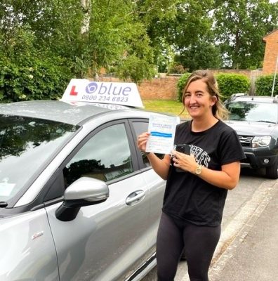 Louise Forbes from Bracknell Passing Driving Test in Farnborough - Blue ...